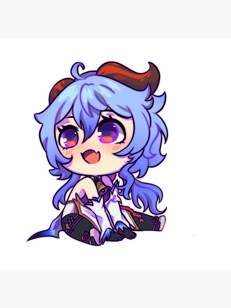 "Cute Ganyu Chibi - Genshin Impact " Art Print by Kiridem0 | Redbubble