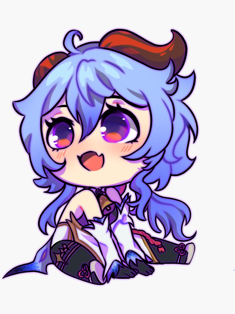 "Süßer Ganyu Chibi - Genshin Impact" Sticker von Kiridem0 | Redbubble