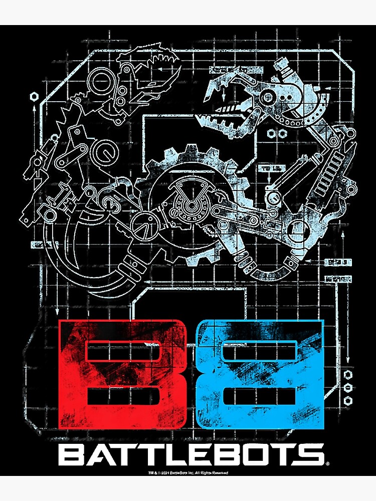 "Battle'Bots Robot Schematics Logo Premium " Poster for Sale by ...