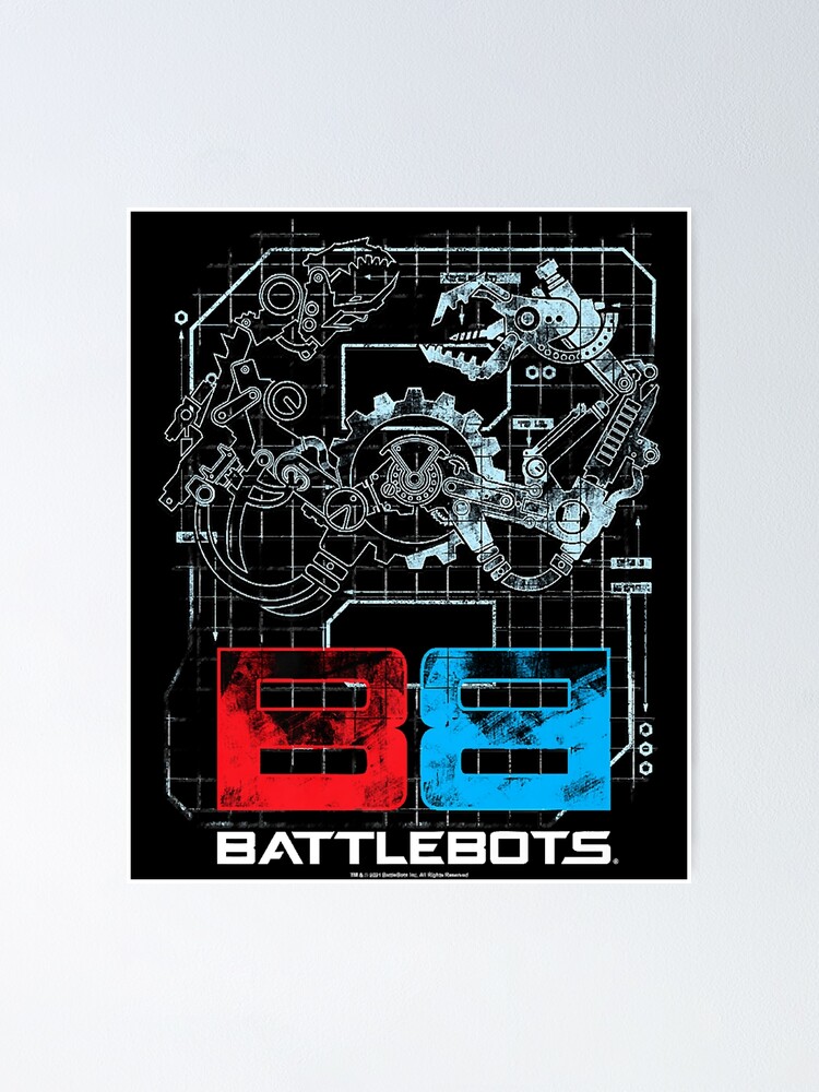 Póster «Logotipo de Battle'Bots Robot Schematics Premium» de ...