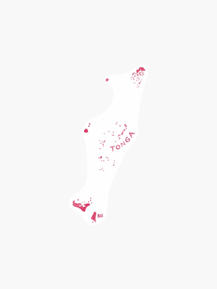 "Tonga Stickers" Sticker for Sale by SharlaPaints | Redbubble