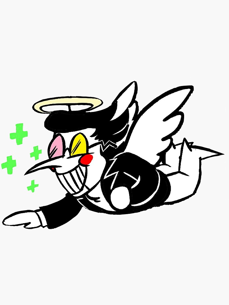 Pegatina «Pegatina Deltarune Angel Spamton» de doccrowley | Redbubble