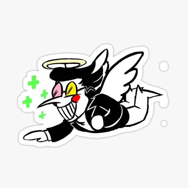 Pegatina «Pegatina Deltarune Angel Spamton» de doccrowley | Redbubble