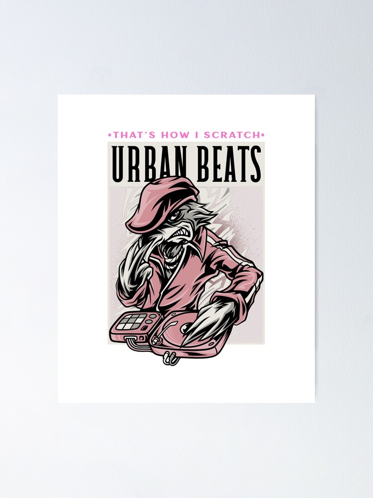 "Urban Beats Hip Hop Art" Poster for Sale by TheHillSpruce | Redbubble