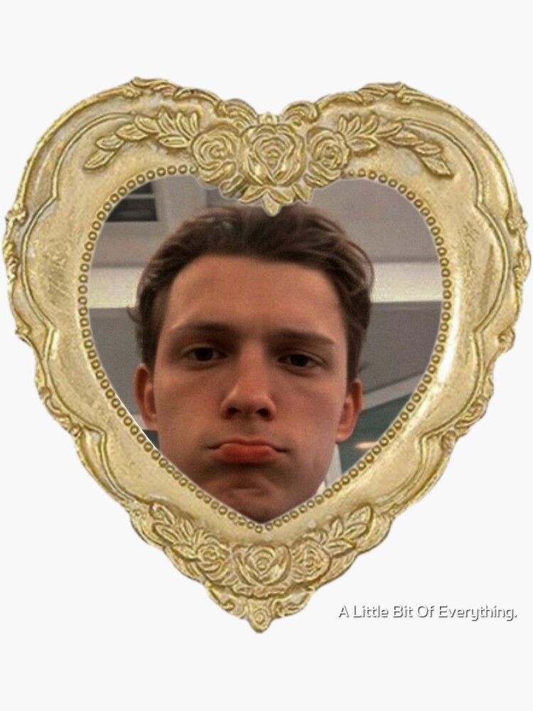 "Tom Holland Sticker" Sticker for Sale by self-carewmarcy | Redbubble