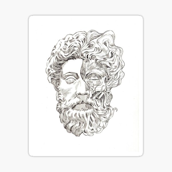 "Marcus Aurelius" Sticker for Sale by xKralTR | Redbubble