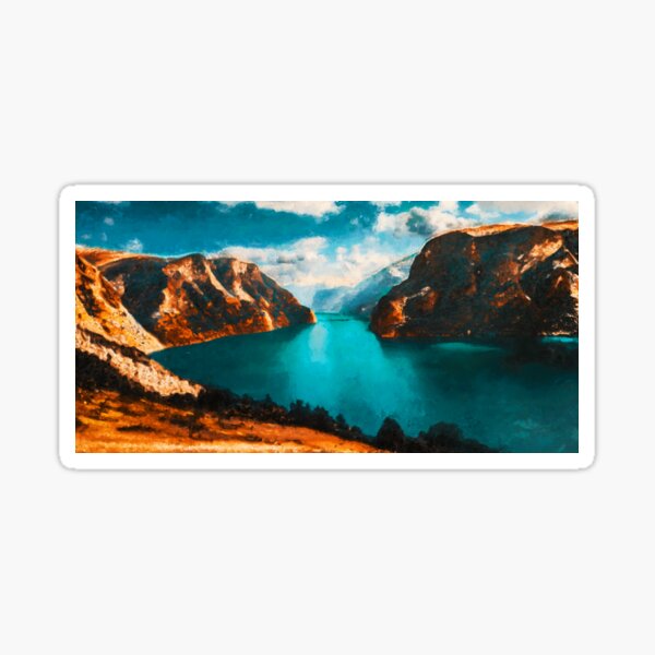 "A day at the lake" Sticker by ErianAndre | Redbubble