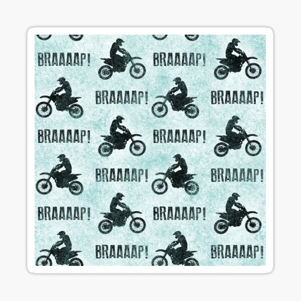 " Motocross Braaaap" Sticker by SisileeGift | Redbubble