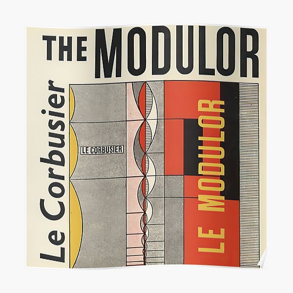 "Le Corbusier - The Modulor Portrait" Poster by 34uwemeieru | Redbubble