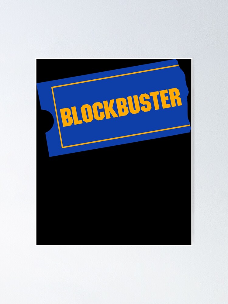 "Blockbuster Retro Logo Essential" Poster for Sale by kimjudd | Redbubble