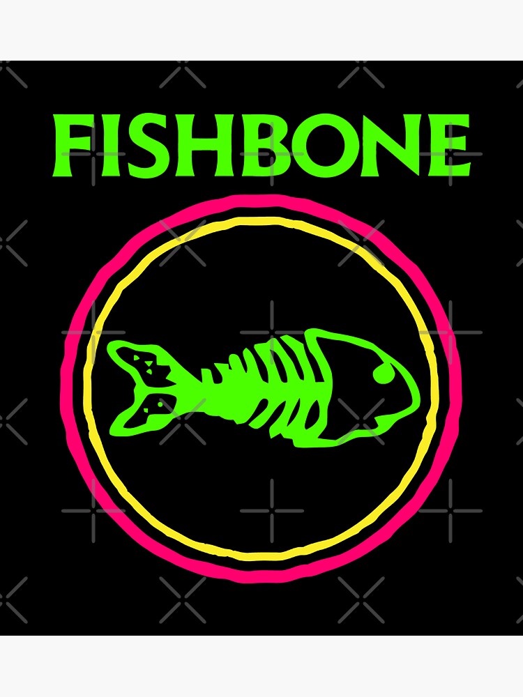 "Fishbone: Truth & Soul In Neon" Sticker by Pop-Pop-P-Pow | Redbubble