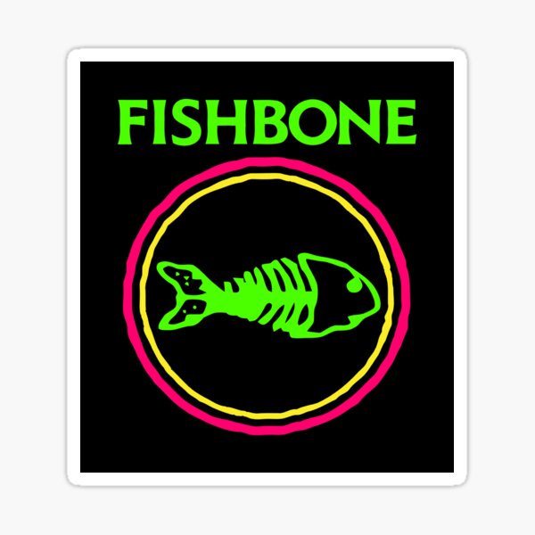 "Fishbone: Truth & Soul In Neon" Sticker by Pop-Pop-P-Pow | Redbubble