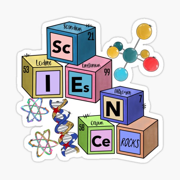 "Science Rocks" Sticker for Sale by dalypdesign | Redbubble