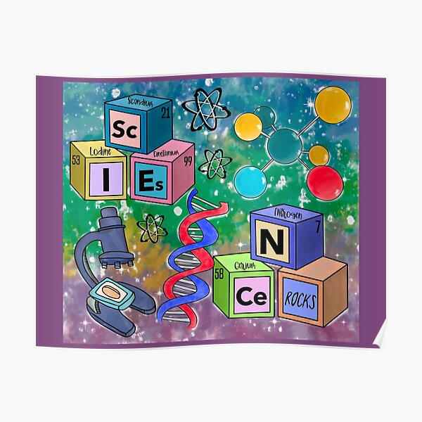 "Science Rocks" Poster for Sale by dalypdesign | Redbubble