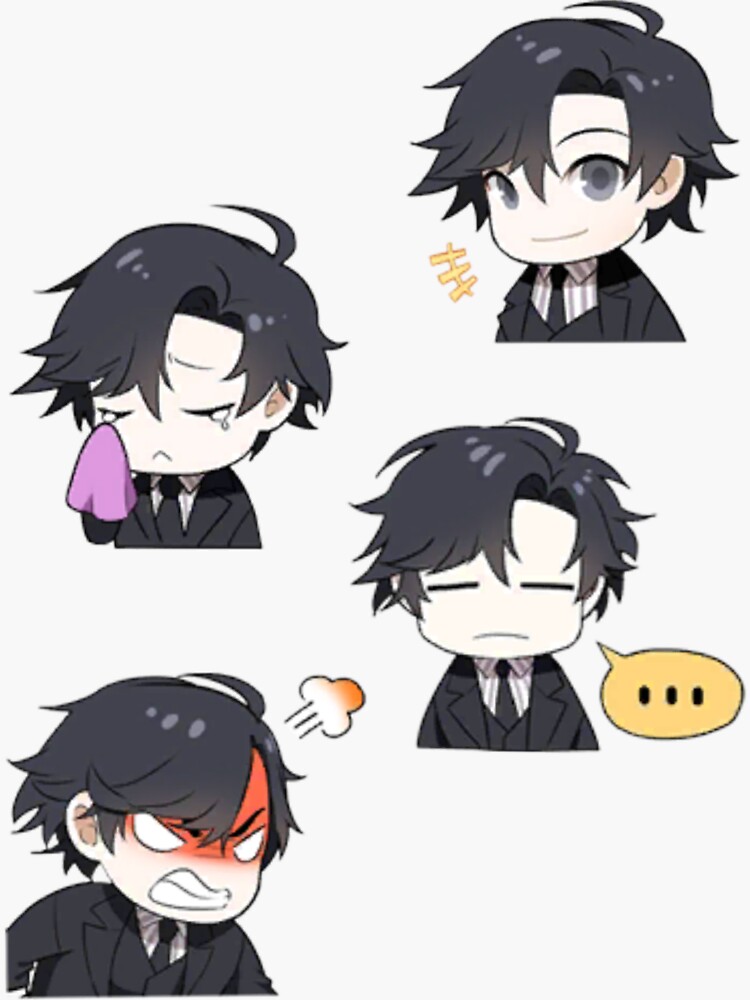 "Mystic Messenger Jumin Han Emoticon Pack Sticker" Sticker for Sale by ...