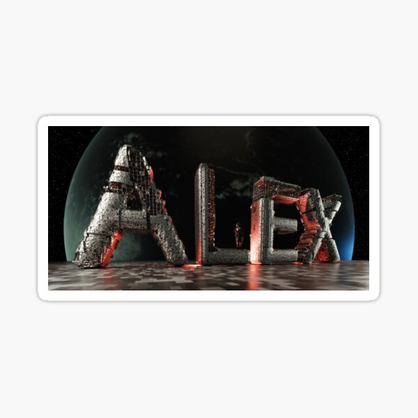 "First name Alex astronaut" Sticker for Sale by coolArtGermany | Redbubble