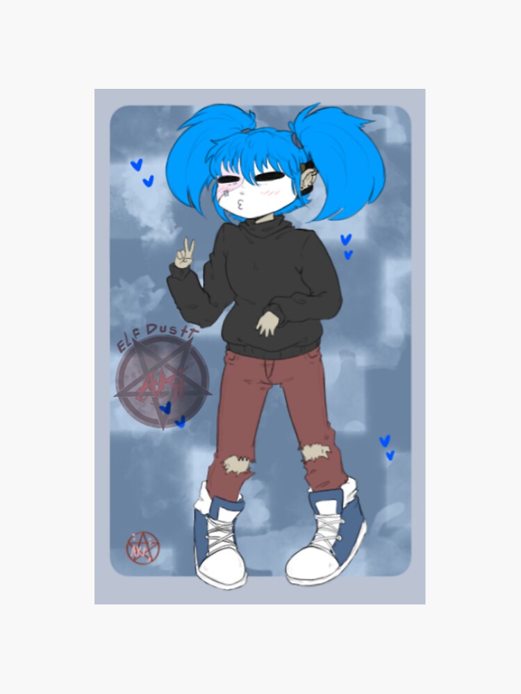 "sally face chibi " Sticker for Sale by elfdustt | Redbubble