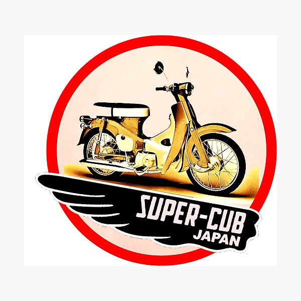 "Honda Super Cub" Photographic Print for Sale by merchcartel | Redbubble