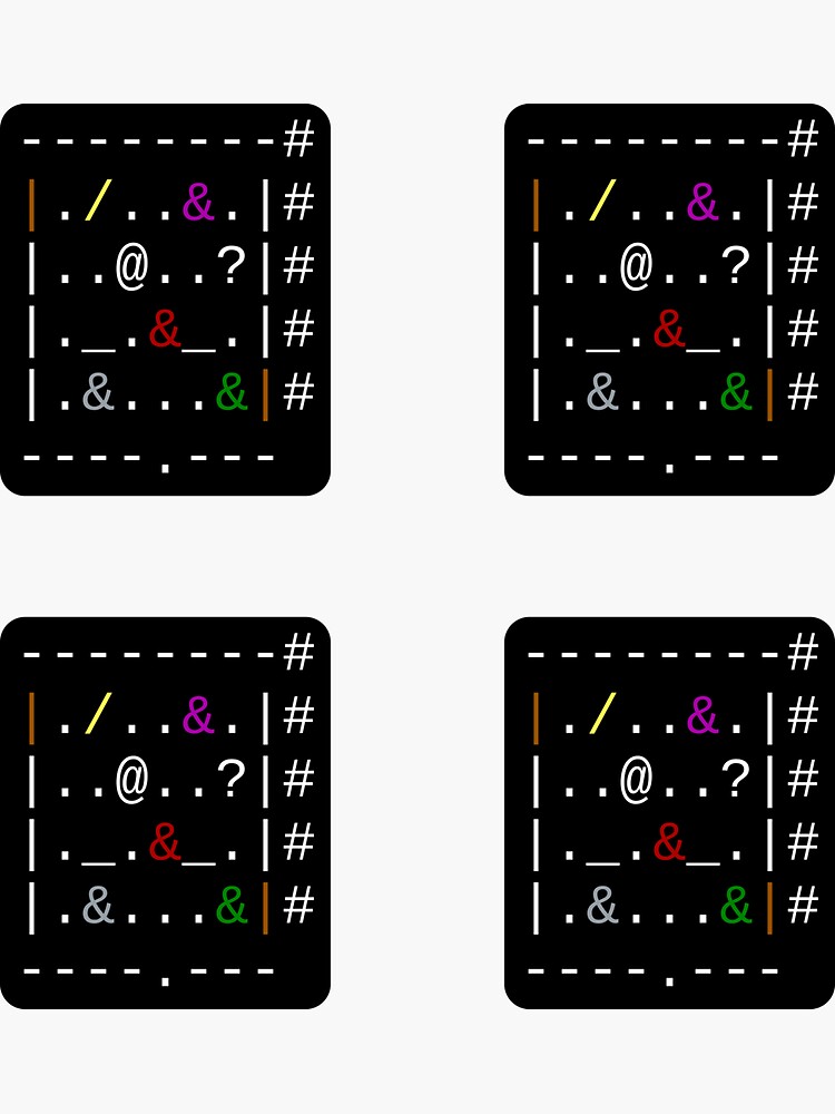 "Altars of Darkness! ASCII Sticker Pack" Sticker for Sale by WPahat ...