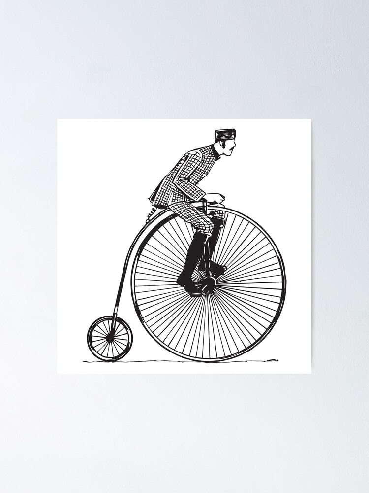 "Vintage Penny Farthing Illustration" Poster by TeeRock | Redbubble