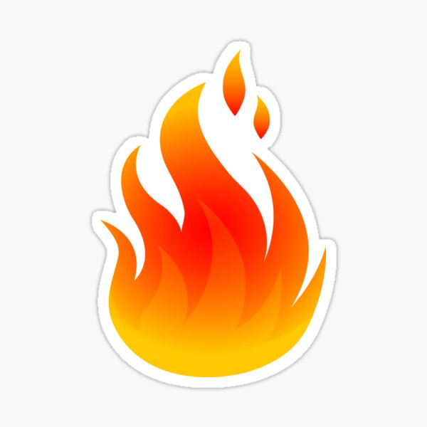 "Fire Emoji" Sticker for Sale by Beyond-Price | Redbubble