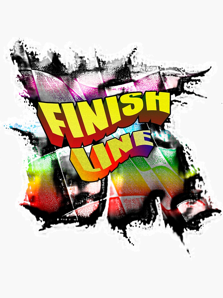 "Finishline essential classic, finish line" Sticker by Maculele | Redbubble