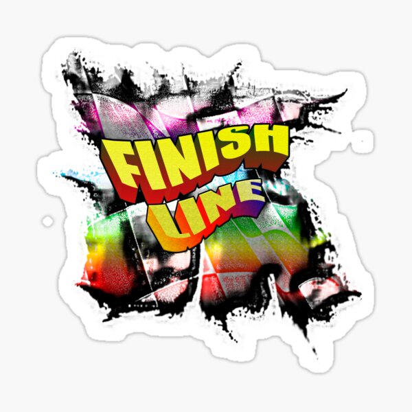 "Finishline essential classic, finish line" Sticker by Maculele | Redbubble