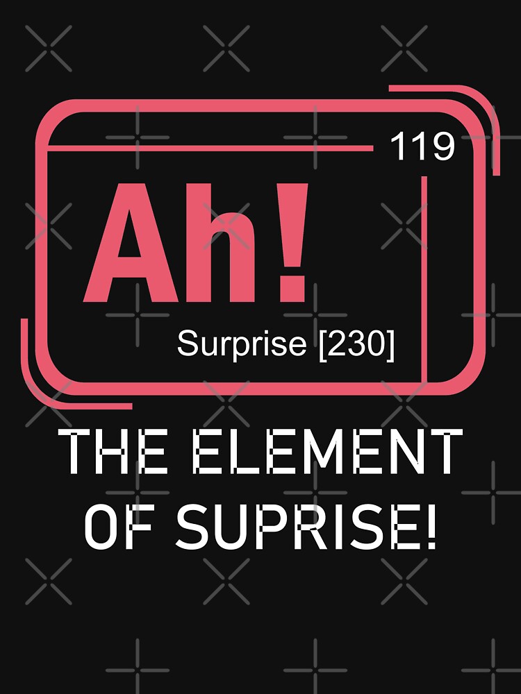 "Ah! The element of surprise! 119" T-shirt for Sale by Blackstick ...