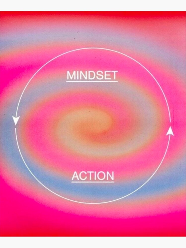"Mindset, action" Sticker for Sale by LucienStore | Redbubble