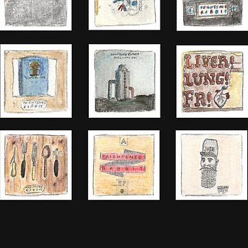 "Watercolour albums - Frightened Rabbit Sticker" Essential T-Shirt for ...