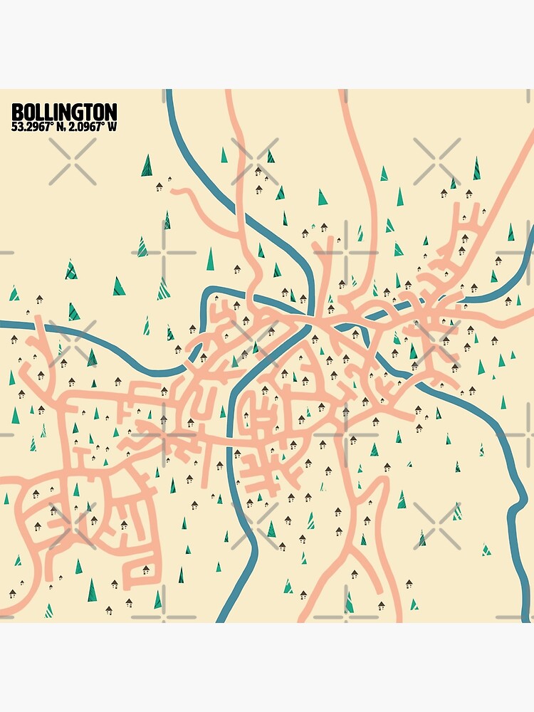 "BOLLINGTON | MAP" Poster for Sale by axelle1410 | Redbubble