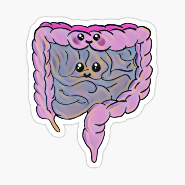 "Cute intestines " Sticker by Tamm-art | Redbubble