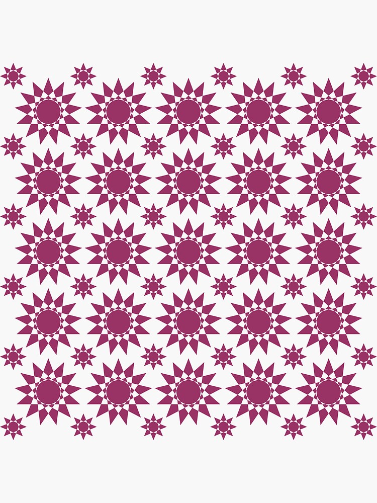 "A BEAUTIFUL PATTRON DESIGN" Sticker by FA-Designing | Redbubble