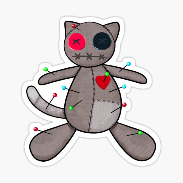 "Voodoo Cat " Sticker for Sale by kilkennycat | Redbubble