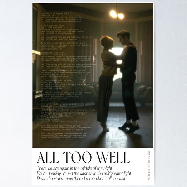 "All Too Well Film poster" Poster for Sale by SerenaChoe | Redbubble
