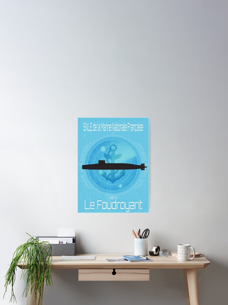 Poster for Sale avec l'œuvre « "Le Foudroyant" - France 1971 (Capsule ...