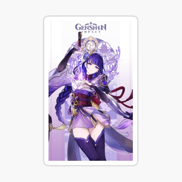"Genshin impact: Raiden shogun" Sticker for Sale by ACCRH | Redbubble