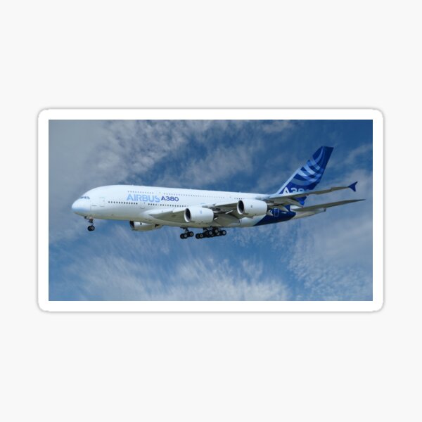 "Airbus A380" Sticker for Sale by stuartk | Redbubble