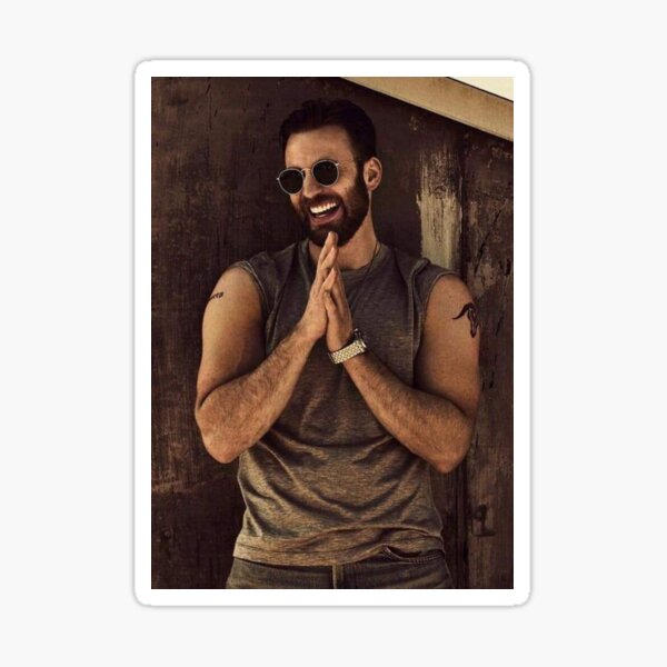 "Chris Evans" Sticker for Sale by igne5 | Redbubble