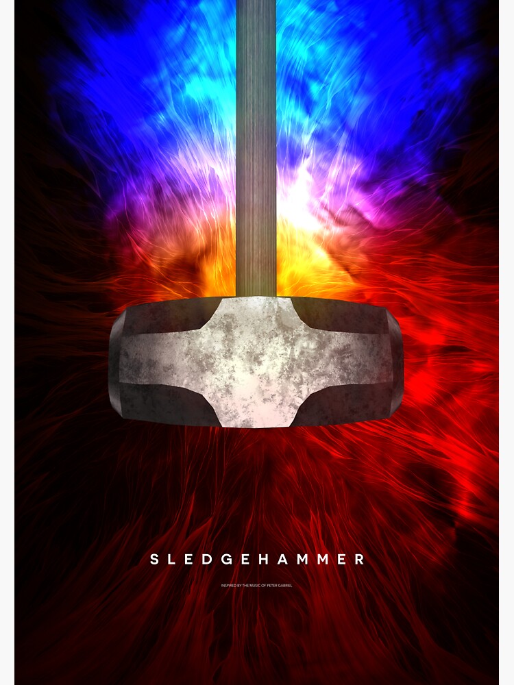 "Sledgehammer" Sticker by mullerdesign | Redbubble