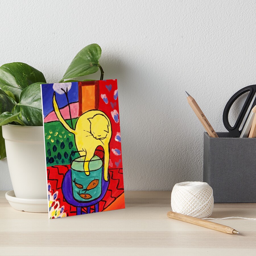 "Cat With Red Fish by Henri Matisse - Vintage Art" Poster for Sale by ...