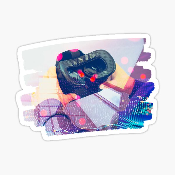 "Virtual Reality " Sticker for Sale by Indoculture | Redbubble