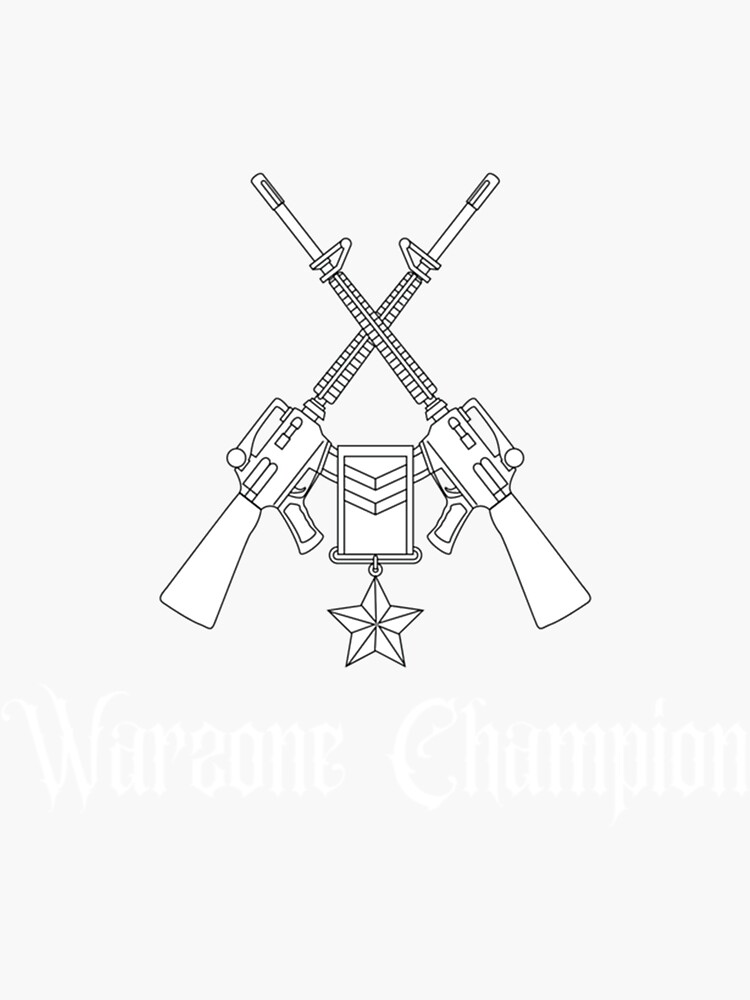 "COD Warzone Champion " Sticker for Sale by BitshirtDesign | Redbubble