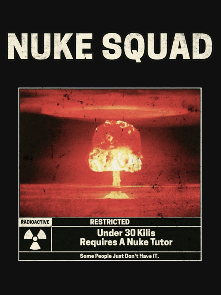 "Nuke Squad Warzone " T-shirt for Sale by BitshirtDesign | Redbubble ...