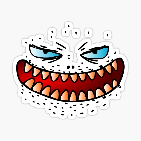 "Another monster is laughing at you" Sticker by Nordwind | Redbubble