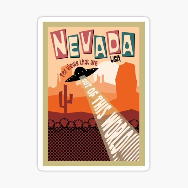 "Nevada - Vintage Travel Poster" Sticker by ToddRDesign | Redbubble