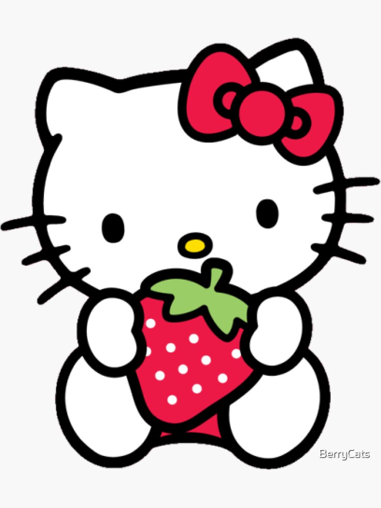 "Little Kitty" Sticker for Sale by BerryCats | Redbubble