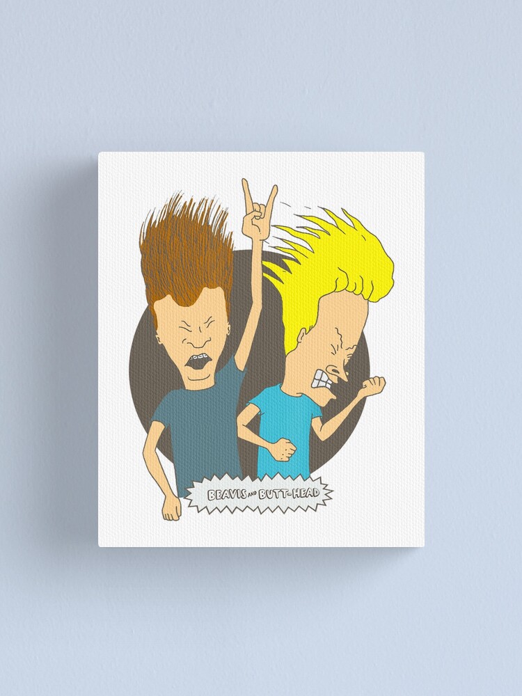 "Beavis and Butthead / Rock On Faded Portrait Graphic/ Rock On Portrait ...