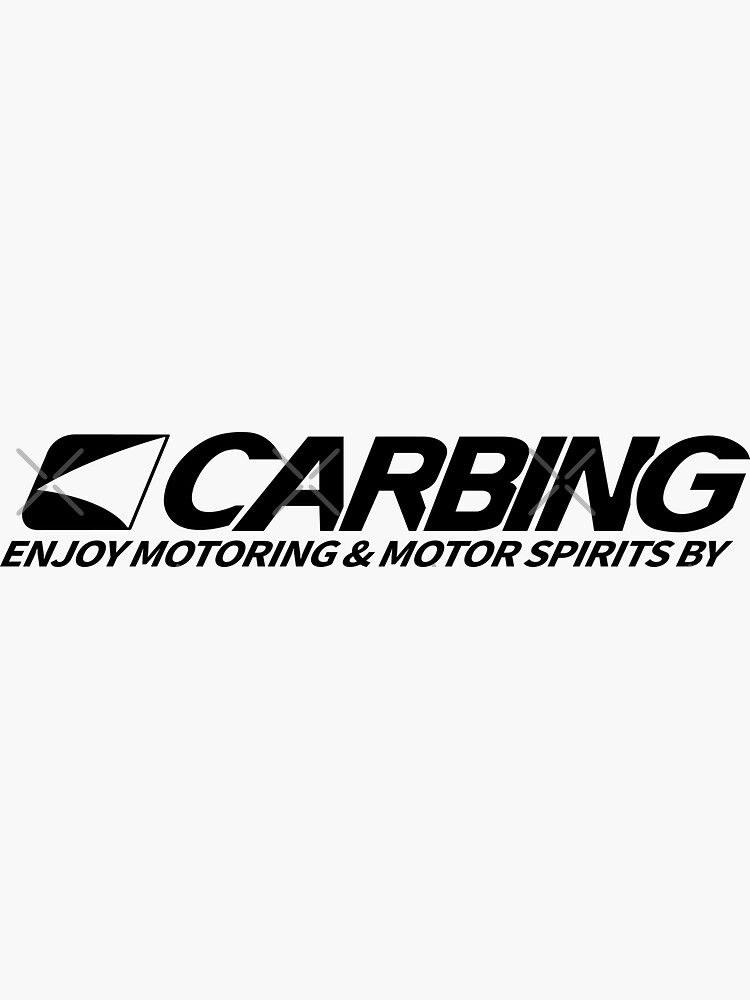 "CARBING" Sticker for Sale by JDMShop | Redbubble