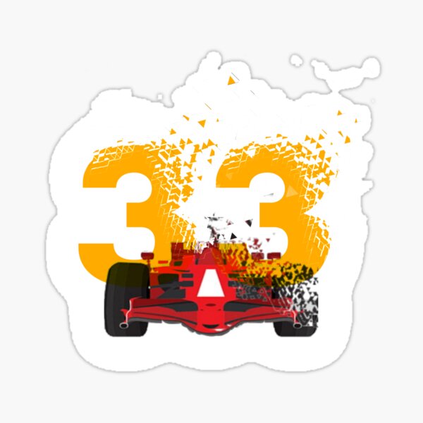 "Max Verstappen #33 Formula 1 Essential T-Shirt" Sticker for Sale by ...
